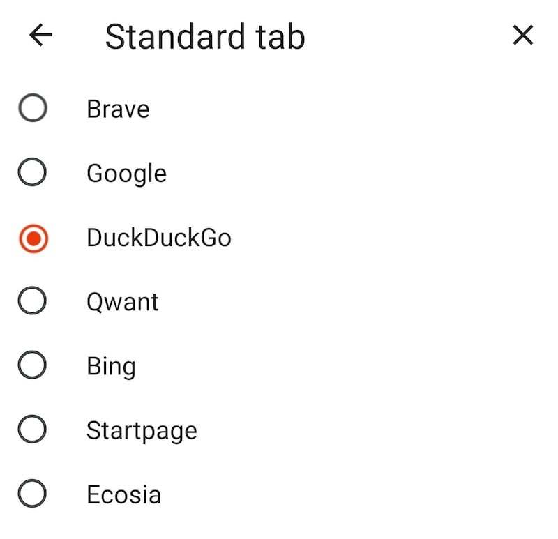 How to change your default search engine in Brave - DuckDuckGo Help Pages