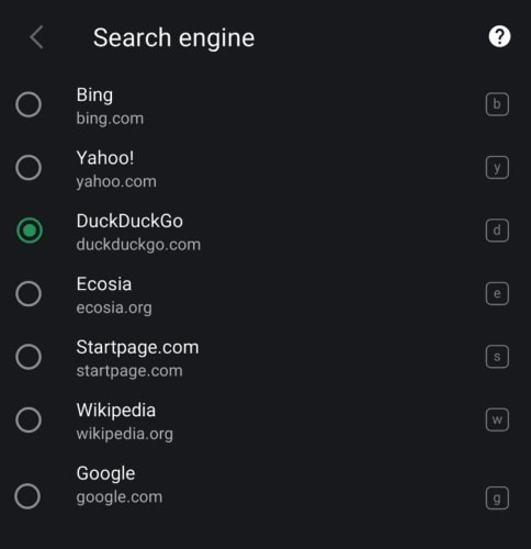 How to change your default search engine in Vivaldi - DuckDuckGo Help Pages